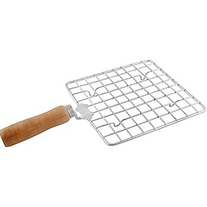 Big Stainless Steel Roasting Net,Stainless Steel Wire Roaster,Roaster,Cooking Rack for Chiken Grill,Roti Grill,Papad Grill,Color -Silver