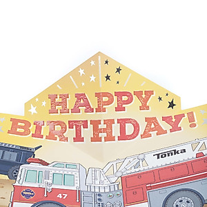 Hallmark Birthday Greeting Card for Kids (Hasbro Tonka Truck)