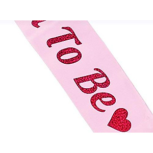 Shimmer Anna Shine Baby Shower Sash (Pink)