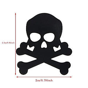 ONLYKXY 560pcs Halloween Party Confetti Black Skull Confetti for Halloween Party Table Confetti and DIY (Skull)