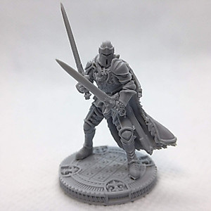 Fantasy Minis 28mm Royal Knight Miniature for Tabletop RPG (D&D, DND, Dungeons and Dragons, Pathfinder, Frostgrave)