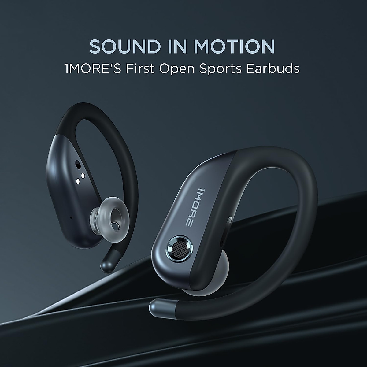 1MORE S50 Fit Open Earbuds, Open-Ear Wireless Bluetooth Headphones (Gray)