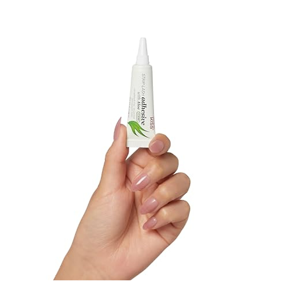 KISS Ever Ez Lashes, Lash Glue, EverEz Aloe Vera Strip Lash Adhesive, Clear, Includes Lash Adhesive, Long Lasting Wear, Can Be Used with Strip Lashes and Lash Clusters