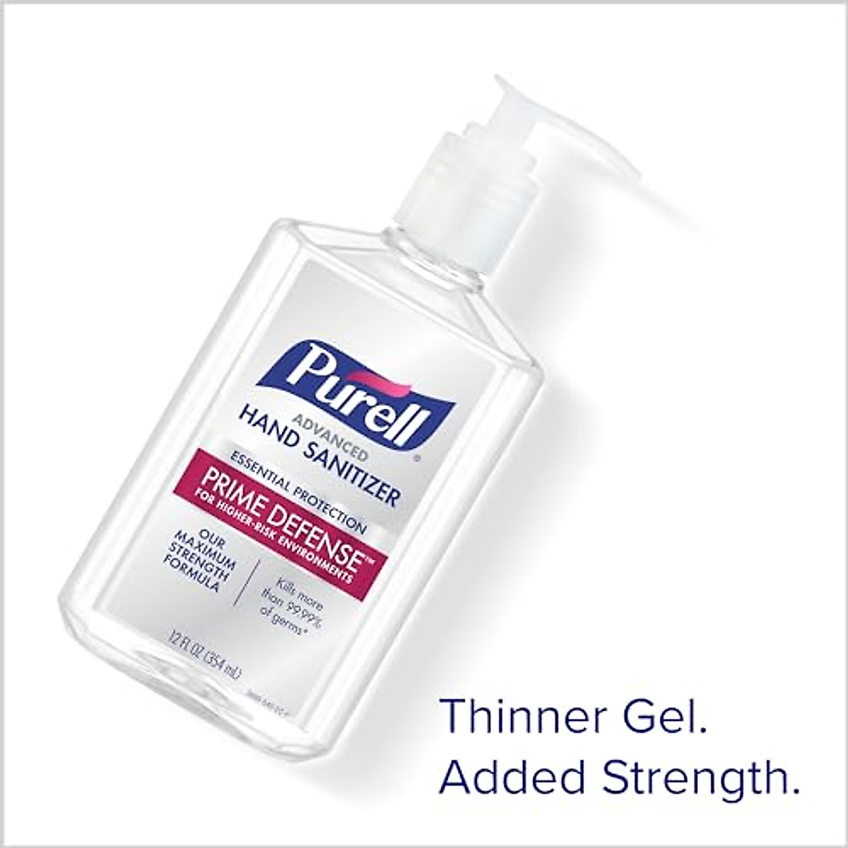 Purell Prime Defense Advanced Hand Sanitizer, Essential Protection, 12 fl oz Pump Bottles (Pack of 4) - 3699-06-EC2