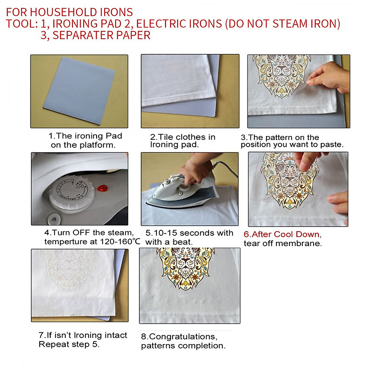 Animals Patches - Iron on Stickers Heat Transfer Appliques Cool Retro Folk-Custom Badges Logo with Butterfly Unicorn Dragon Lion Owl Tiger Design Decals for DIY T-Shirt, Bags, Hats, Jackets(15 PCS)