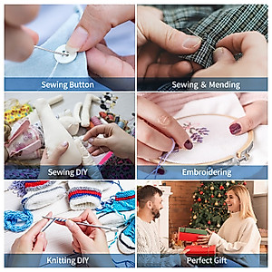 Sewing Kit for Adults and Kids,Marcoon Needle and Thread Kit with Sewing Supplies and Accessories Contains Scissors, Measure Tape,Seam Ripper,Suitable for Home, Travel, Beginner, Emergency