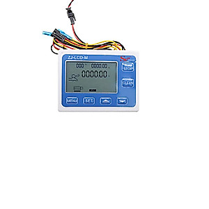 GREDIA Digital LCD Display Water Liquid Control Flow Sensor Flowmeter Quantitative Controller