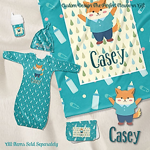 Personalized Basketball Burp Cloth - Fleece w/Name or Text