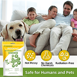 Careland Rodent Repellent Pouches Mouse Repellent, Natural Pest Repeller for Indoor, Peppermint Oil to Repel Rodents, Mice, Rats & Other Pests - 8 Pouches