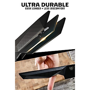 Dalstrong Chef Knife - 6 inch - Shadow Black Series - Black Titanium Nitride Coated - Razor Sharp Kitchen Knife - High Carbon 7CR17MOV-X Vacuum Treated Steel - Sheath - Chef's Knife - NSF Certified