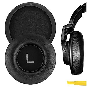 Geekria QuickFit Replacement Ear Pads for AKG K550, K551, K553 MKII Headphones Earpads, Headset Ear Cushion Repair Parts (Black)