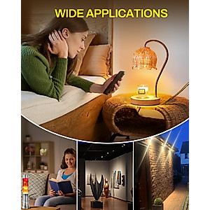 TobeBright 4 Pack GU10 Candle Warmer Lamp Bulb 25W, 120V Wax Warmer Light Bulb MR16 GU10 Scentsy Light Bulbs Dimmable NP5 Replacement Bulb for Candle Warmer Wax Melt Warmer Warm White 2800K