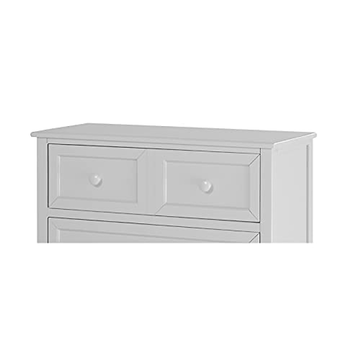 BOWERY HILL Contemporary Wood Four Drawer Chest White Finish