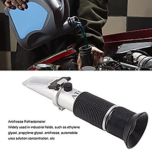 Antifreeze Refractometer Handheld Tester ATC Function Propylene Glycol Wiper Fluid Car Detector Portable Compact for Automotive