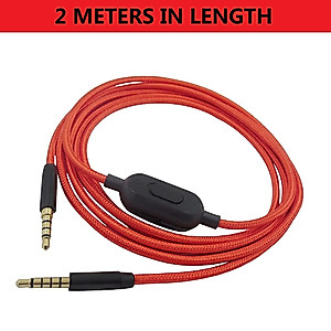 Junsi Meijunter Replacement Inline Mute Cable Compatible with Logitech Astro A10 A40 A30/Xbox One/PS4 Gaming Headset - Audio Cord Adapter