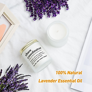 Lacrima Cool Gifts for Coworkers - Christmas Gifts for Coworkers Employee Boss, Coworker Gifts for Women, Lavender Scented Candle