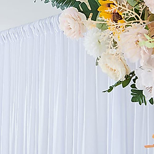 10x10ft Black Backdrop Curtain Panels, 10x10ft White Backdrop Curtains and 10x8ft Gold Sequin Backdrop Curtain Drapes for Party Home Decoration, 6 Panels