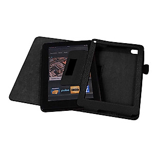 Fintie Folio Case for Kindle Fire 1st Generation - Slim Fit Stand Leather Cover for Amazon Kindle Fire 7" Tablet (2011 Release, no Rear Camera), Black