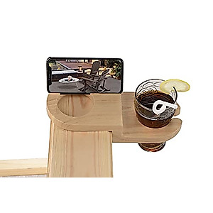 WUnlimited Adirondack Add-on Cup Holder, Walnut