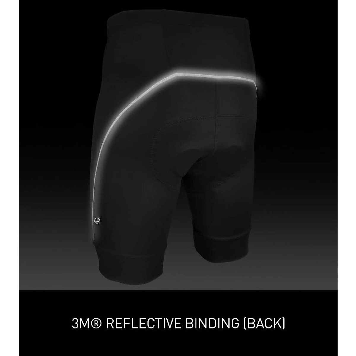 AERO|TECH|DESIGNS | Big Men's Clydesdale Padded Bike Shorts | 1X-Large | Charcoal