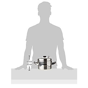 Tabakh HIC-204 4-Rack Stainless Steel Idli Cooker w/ Hawkins Type Stand, Makes 12 Idlis