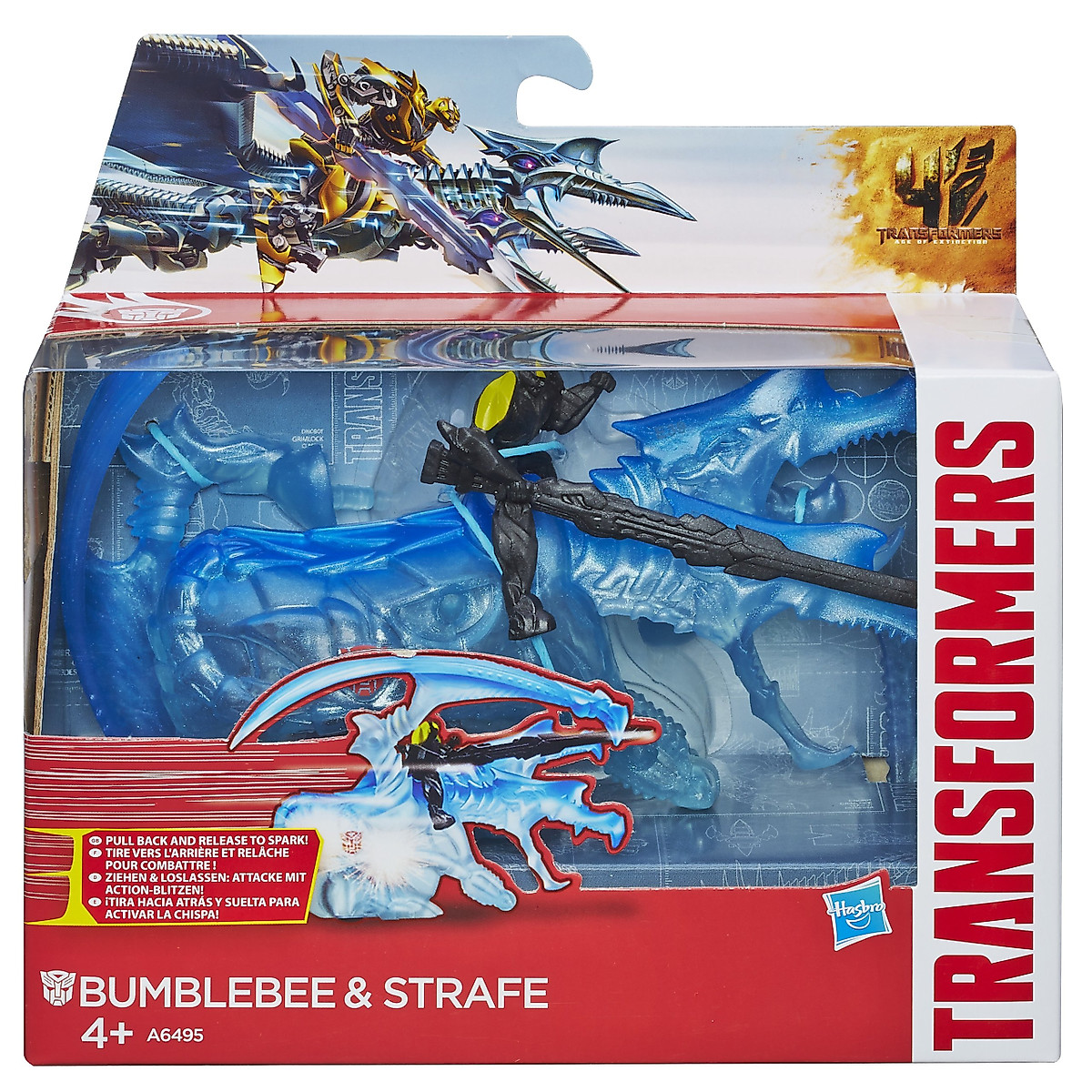 TRANSFORMERS Dino Sparkers Bumblebee and Strafe