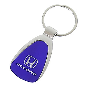 Au-TOMOTIVE GOLD Tear Drop Key Chain for Honda Accord (Blue)