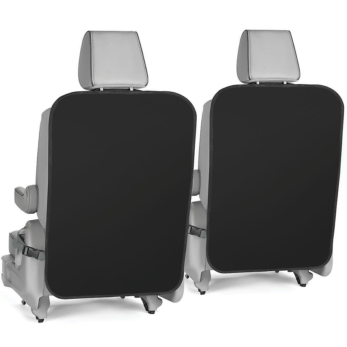 Trobo Car Kick Mats Back Seat Protector, Set of 2 X-Large Seat Back Cover for Kids, Made with Thick Waterproof Material to Fully Protect Backseat from Dirt, Mud and Scuffs Marks, Fits Most Cars