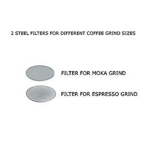 Madama - Refillable and Reusable Capsule Compatible with Dolce Gusto. Stainless Steel and Food-grade Silicone. Pack of 2 pods