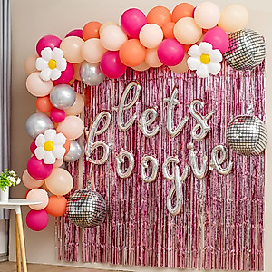 Let's Boogie Groovy Party Decorations Kit [95 Piece Set]- 70s Party Decorations, Hippie Party Decorations All-in-One Kit, Groovy Decor for Retro Birthday, Flower Power Party Decorations