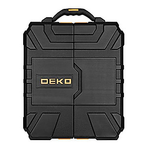DEKOPRO 192 Piece Mechanics Tool Set Socket Wrench Set, Plastic Storage Case with Auto Repair Hand Tool Kit Wrench Tool Box Set