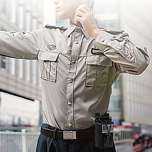 2 Pack Tactical Radio Holder Case Molle Radio Holder Duty Belt Military Heavy Case Accessories Radios Pouch Holster Bag for Baofeng UV-5R BF-F8HP UV-9R Two Way Radio Walkie Talkies Adjustable Storage