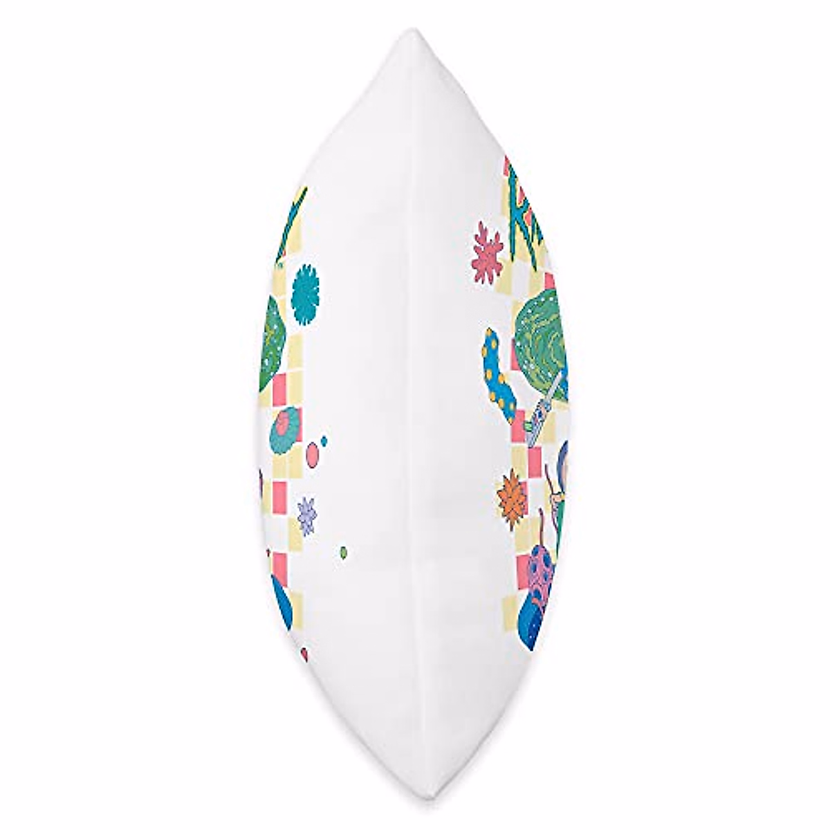 Rick and Morty Falling Portals Throw Pillow, 16x16, Multicolor