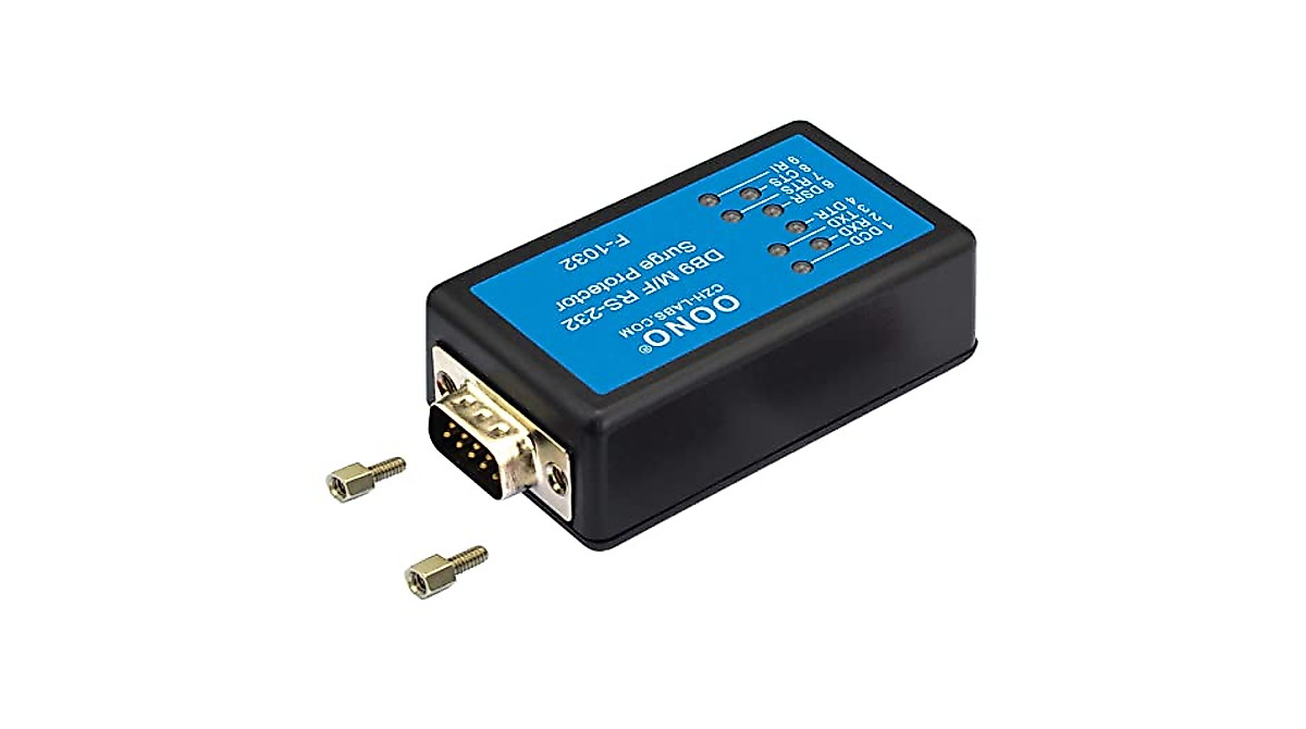 RS232 DB9M/F Link Tester with Surge Protection - Plug and Play