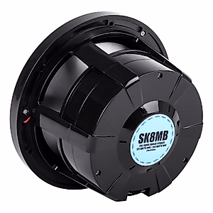Skar Audio SK8MB 8" 2-Way Marine Full Range 500 Watt Coaxial Speakers, Pair (Black)