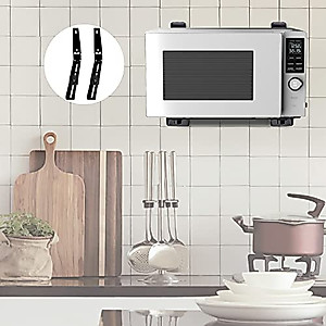 Microwave Oven Rack/Kitchen Rack/Kitchen Shelf,Microwave Oven Rack Wall Mount Microwave Shelf Stand Kitchen Storage Organizer Holder Rack (【FEATURE】Open Space Is More Convenient Than Cabinet.)