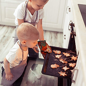 3 Set Nonstick Oven Liner for Bottom of Electric, 16x20 inch Thick Heavy Duty Teflon Oven Liners Mat, Reusable BBQ Grill Mat, and Easy to Clean Barbecue Grilling Mat