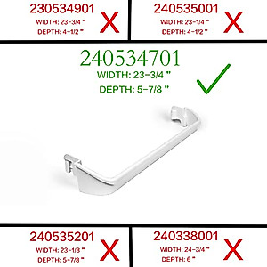 240534701 Door Bar Rack Compatible with Frigidaire or Kenmore Refrigerator, AP3214631, 948952, PS734936