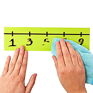 Bright Creations 37 Piece Magnetic Number Line for Classroom Whiteboard, Teacher School Supplies (10 x 2.75 in)