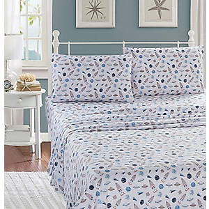 Linen Plus Sheet Set Kids/Teen Solar System Spaceship Universe Rocket UFO White Blue Grey Red New # Blue Solar (Twin)