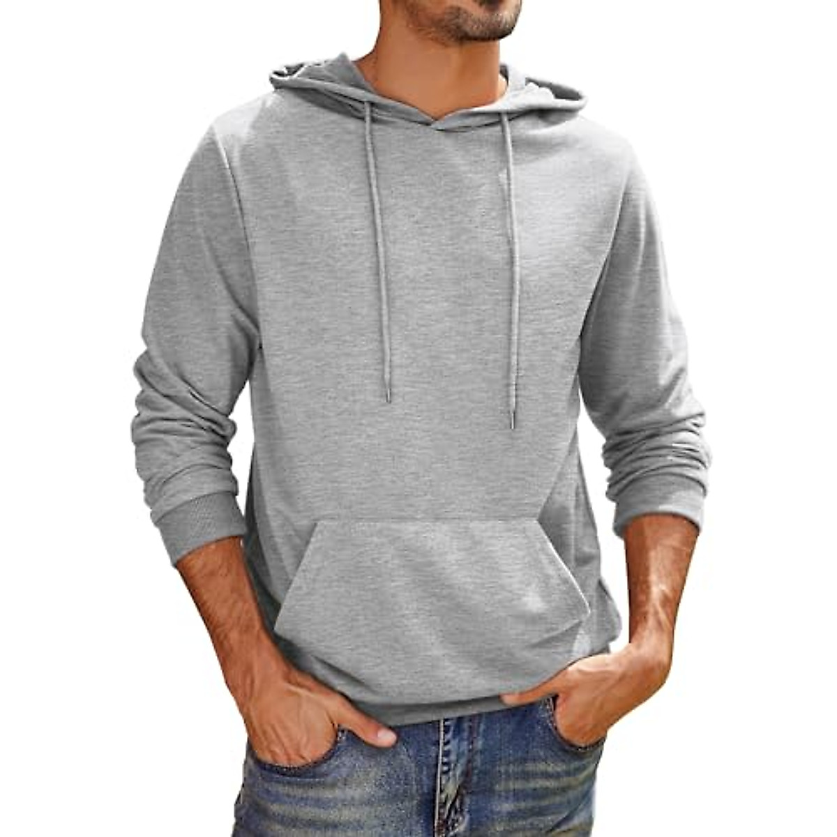COOFANDY Men's Hoodied Sweatshirts Casual Lightweight Long Sleeves Athletic Hoodies
