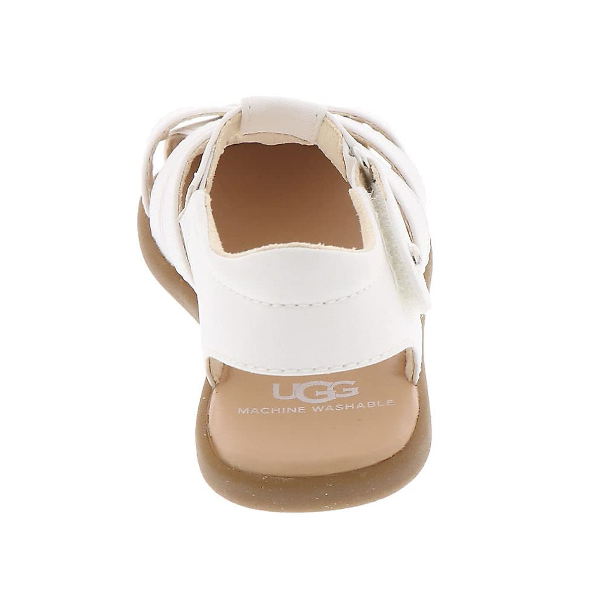 UGG Unisex-Child Kolding Sandal, White, 7