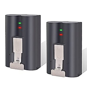 Rechargeable Lithium-Ion V4 Battery for Ring-Doorbell Camera 1/2/3/4, Upgraded Battery Compatible with Video Doorbell and Spotlight Cam Solar Stick Up Camera (2nd & 3rd Gen) 3.65V 6040mAh (2-Pack)