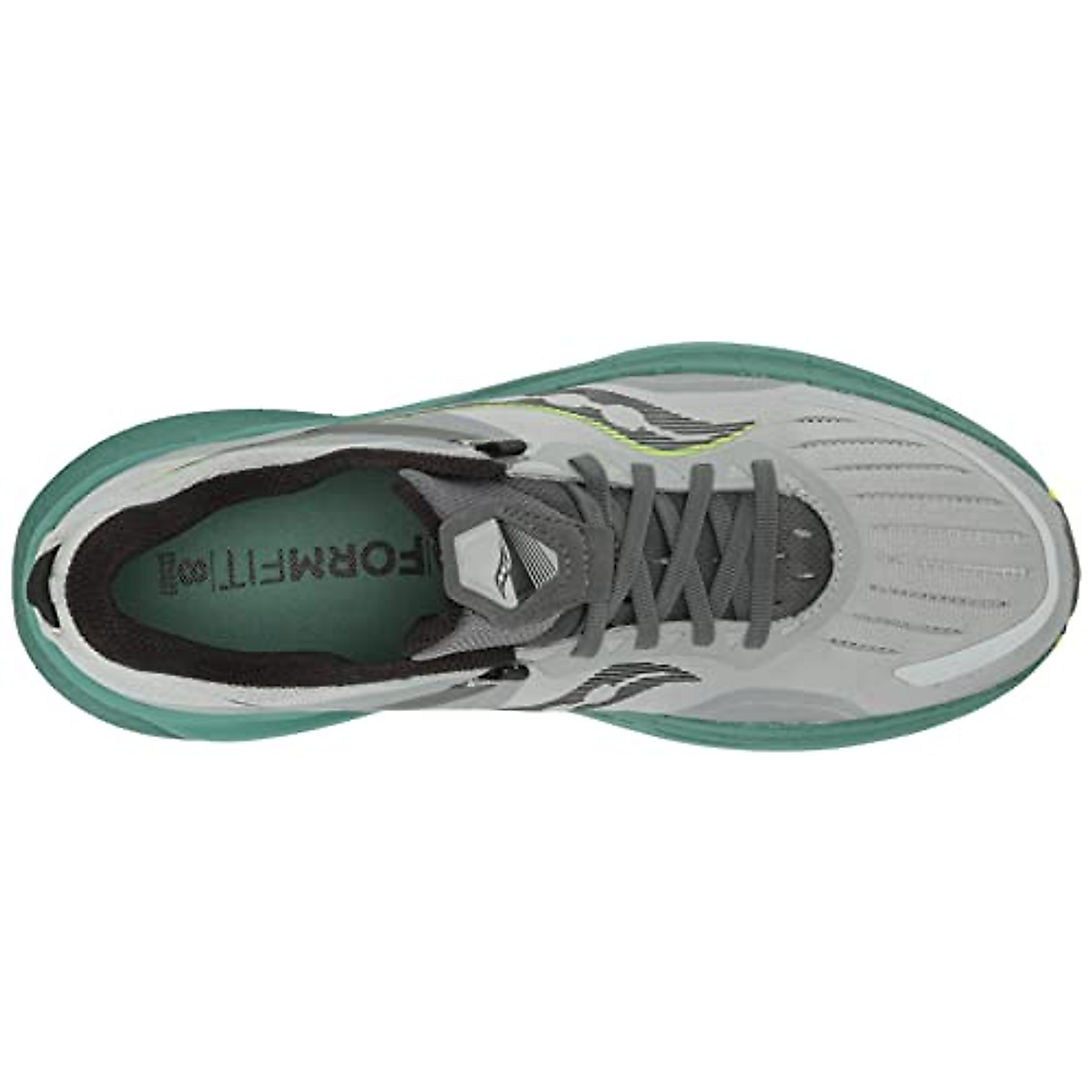 Saucony Men's Tempus Running Shoe Sneaker, Fossil/Moss, 8.5