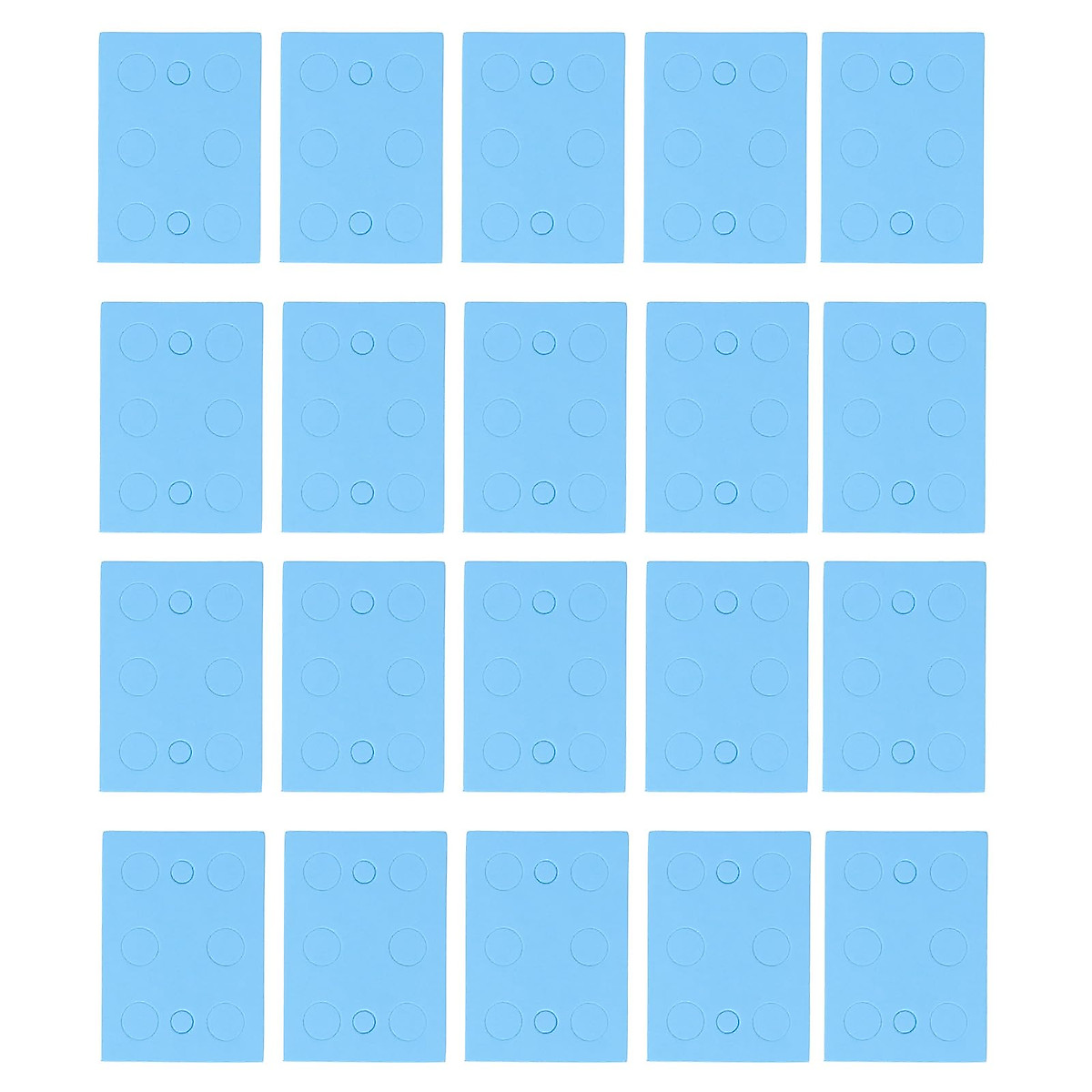 Foam Tube Rack Floating Design Holds 8 15ml Tubes, Soft Water Absorption Resistance, Versatile (Blue 8 Hole 20 Pcs (for 1.5ml 10ml Centrifuge)