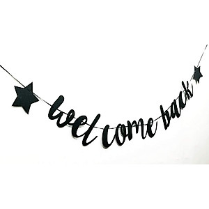 Paity Welcome Back Banner Black Welcome Back To Welcome Back Sign Welcome Back to black Welcome Back Banner
