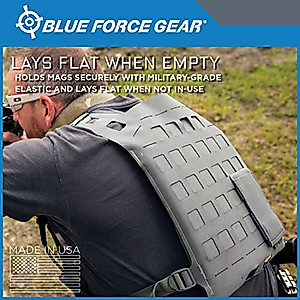 Blue Force Gear MOLLE Mag Pouches, Single Magazine Pouch, Airsoft Magazines Small Pouches - 3.5 x 5.5 x .13 Inches (Ranger Green)