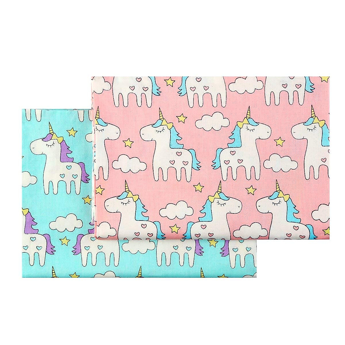 IBraFashion Toddler Pillowcases for Girls 14x19 for 13x18, 12x16 Pillow 100% Cotton Cute Princess Unicorn Printings Set of 2