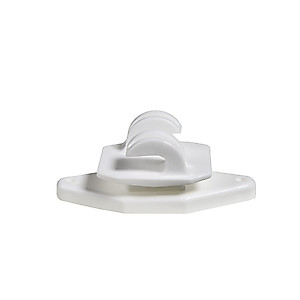 50 Pack Electric Fence Wood Post Claw Insulators, Nail on Insulator for Hi-Tensile, Heavy- Duty Fencing Wire Polywire, White