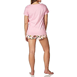 Disney Womens Mickey Mouse Minnie Mouse and Friends Pajamas Pink Large